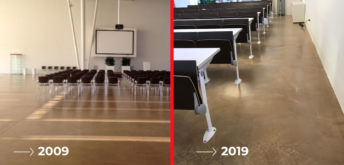 El tiempo no pasa por los pavimentos Pavicem - Pavistamp